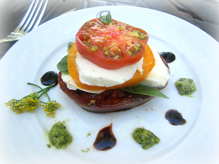 Heirloom Caprese Stacks