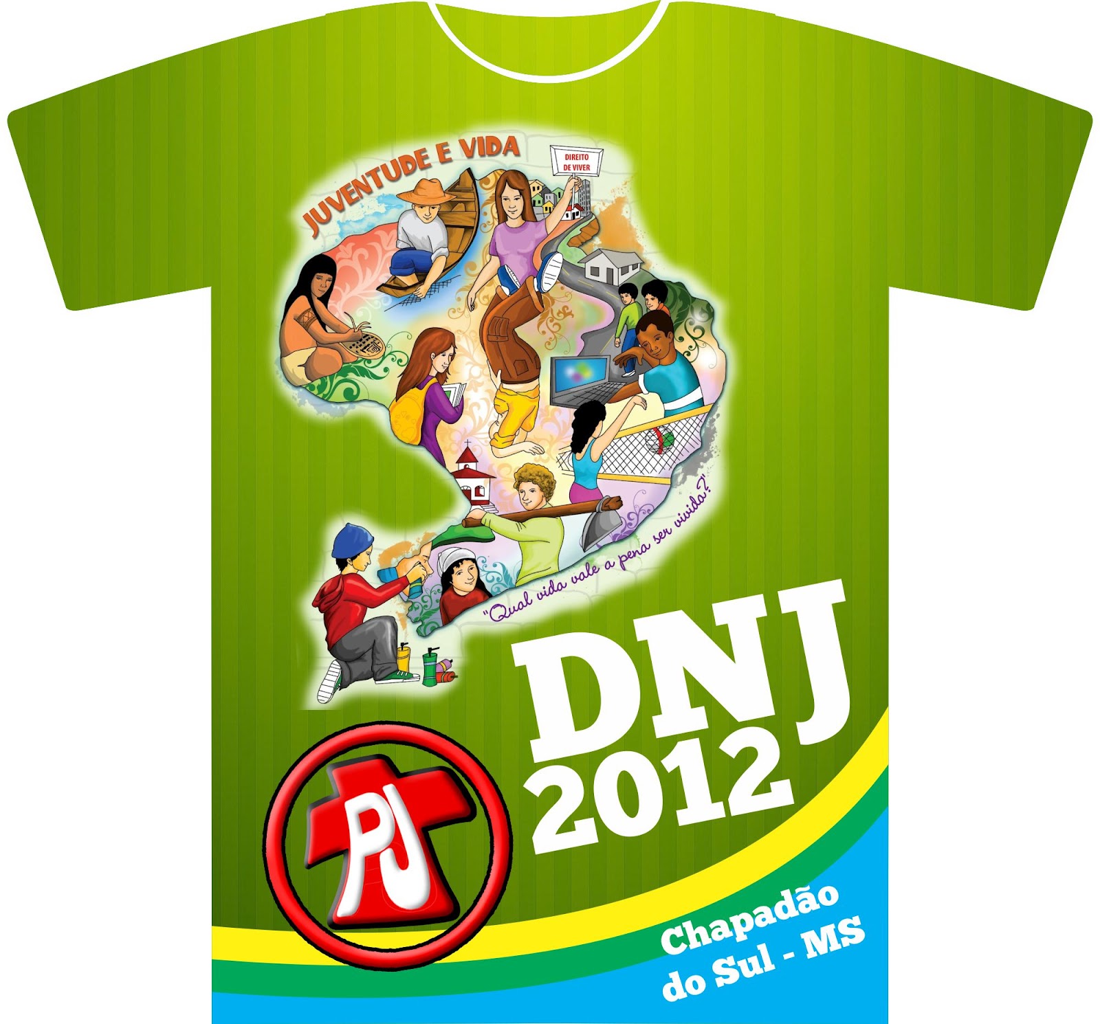 Pastoral da Juventude - Diocese de Três Lagoas: Camiseta DNJ 2012