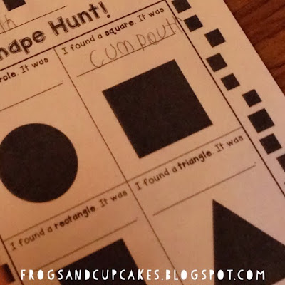 Tales of Frogs and Cupcakes: Going on a Shape Hunt...