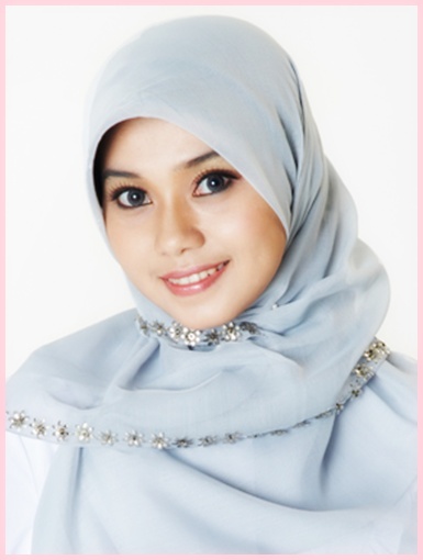 Contoh kreasi model jilbab cantik