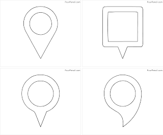 Four Coloring: Free printable Pin coloring pages for kids