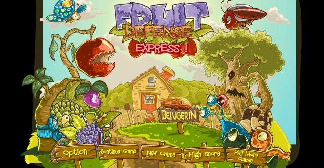 Games Online For Free: Fruit Defense Express