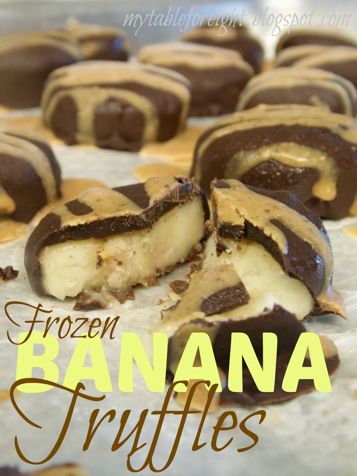 My Table For Eight {by Jen}: Frozen Banana Truffles