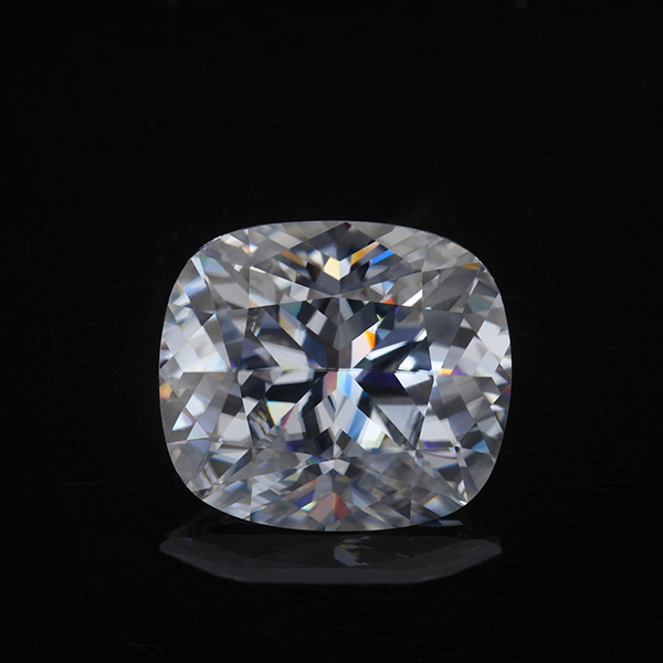 Crushed Ice cut Moissanite Cushion shape White Color Gemstones china ...