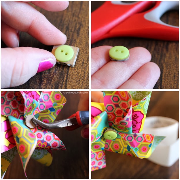 Capital B: Simple Circle Pinwheels for SPRING!