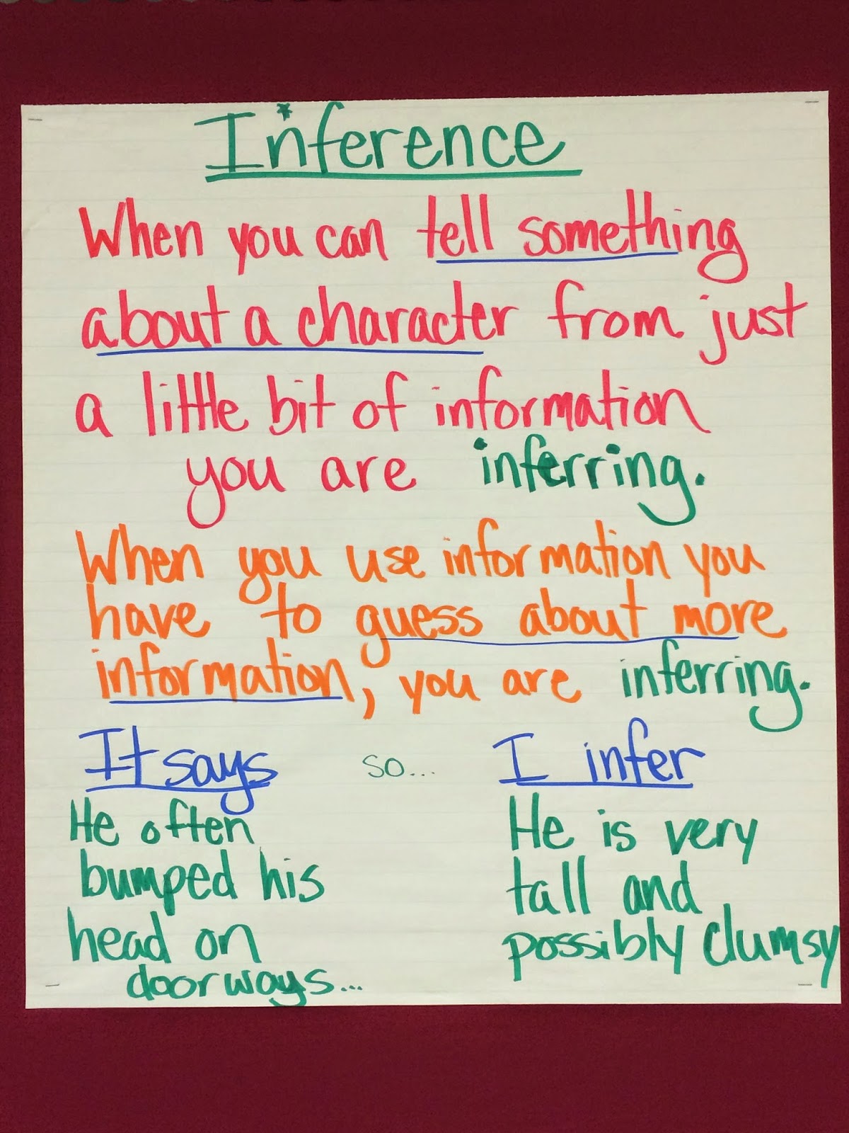 Freshman English: Novel Inferences