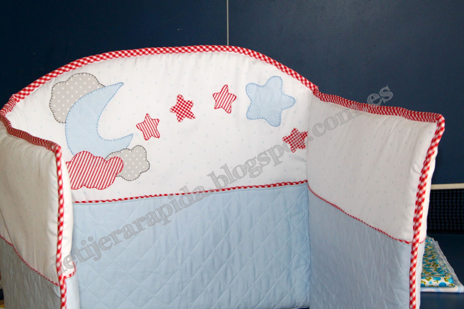 De Tijera Rapida: Coser un protector para la cuna
