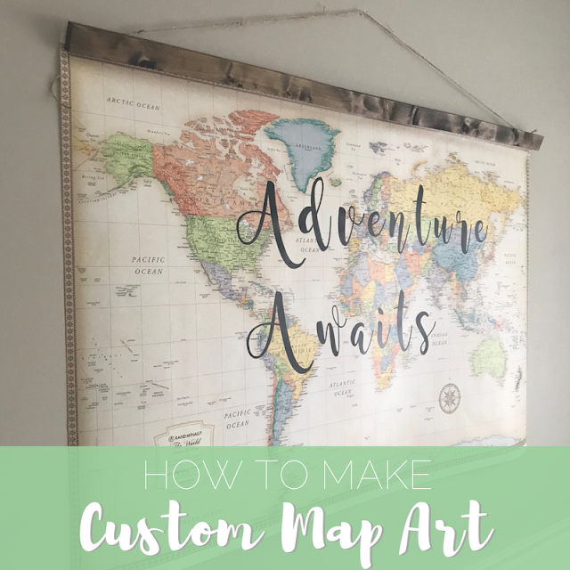 How to Make Custom Map Art | R&R at home