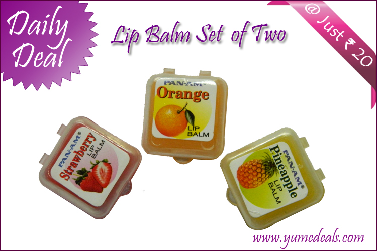 YumeDeals.com: Today's Deal: Mini Lip Balm Set Of Two @ Just Rs 20 Only