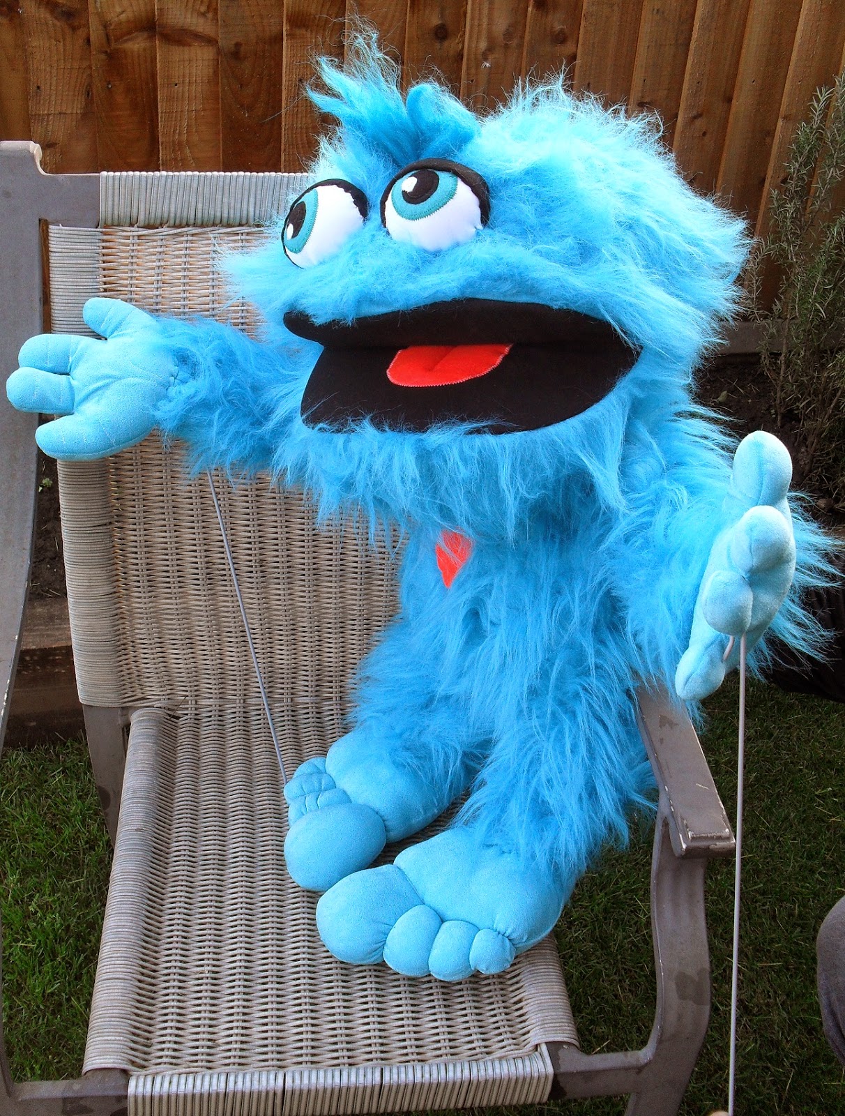 Custom Golf headcovers and puppets : Blue monster -pro puppet