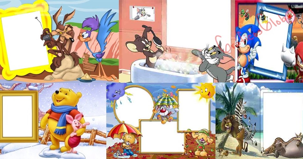 15 Marcos cartoons plantillas psd part03 │ Graficos Global