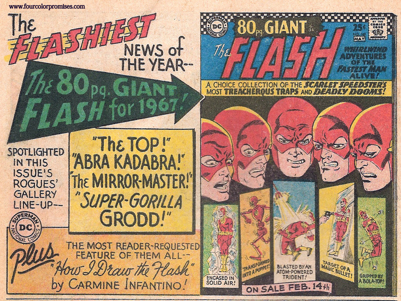 Four Color Promises: House ads - The 1960's - Flash #169, 80 pg Giant