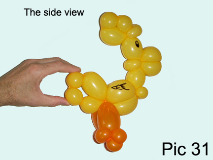 Balloon animals twisting instructions: Balloon rooster