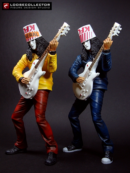 Loosecollector Custom Figures Archive: Buckethead 7-inch Statue (Yellow ...
