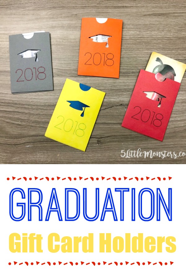 5 Little Monsters: Grad Gift Card Holders