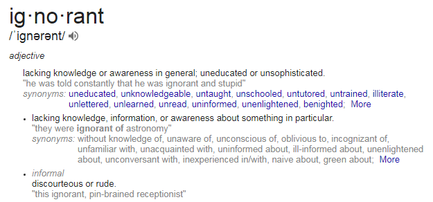 THE CRITICAL THINKER: There Is A Difference Between Stupid and Ignorant