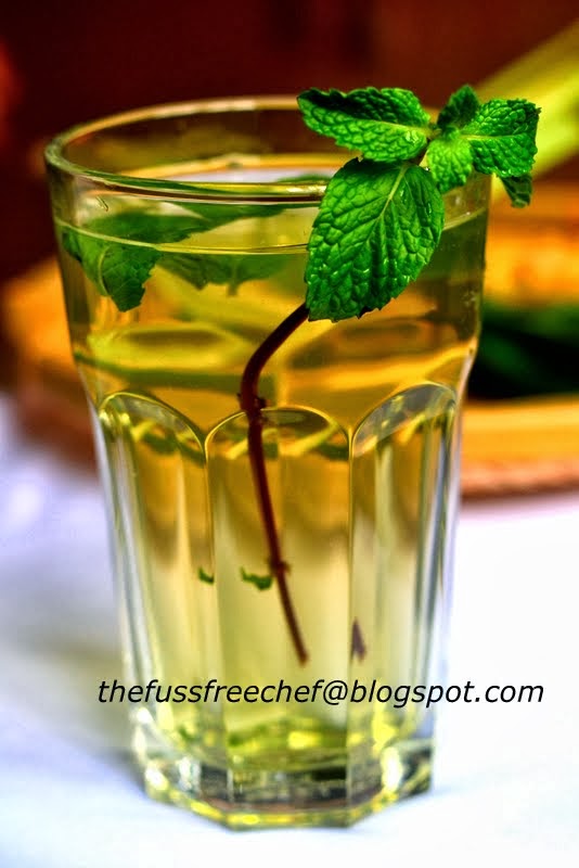 the FUSS FREE chef: Lemongrass, Pandan, Ginger and Mint Cooler