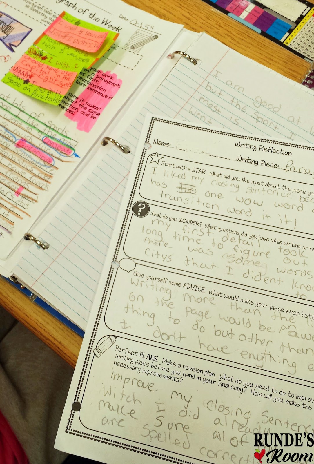 Getting Students to Reflect on Their Writing | RUNDE'S ROOM