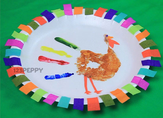 Handprint Turkey Craft Thanksgiving 8 - Adventures of Kids Creative Chaos