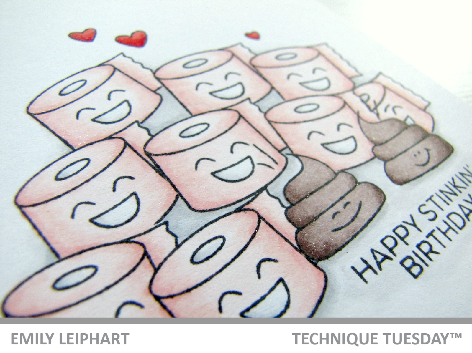 Emily Leiphart: {Technique Tuesday} Stinky Birthday + Birthday Sale!