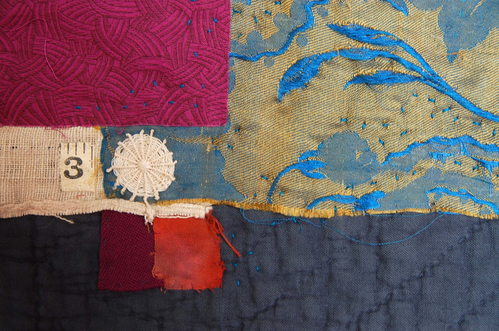 Thread and Thrift: Textile Collage