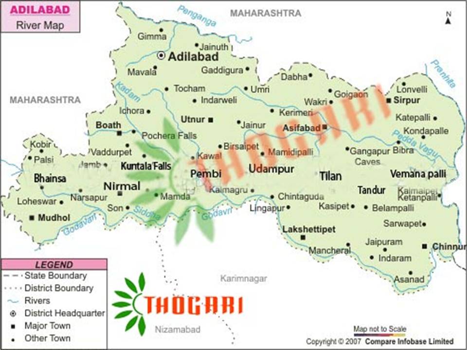 adilabad: adilabad river map