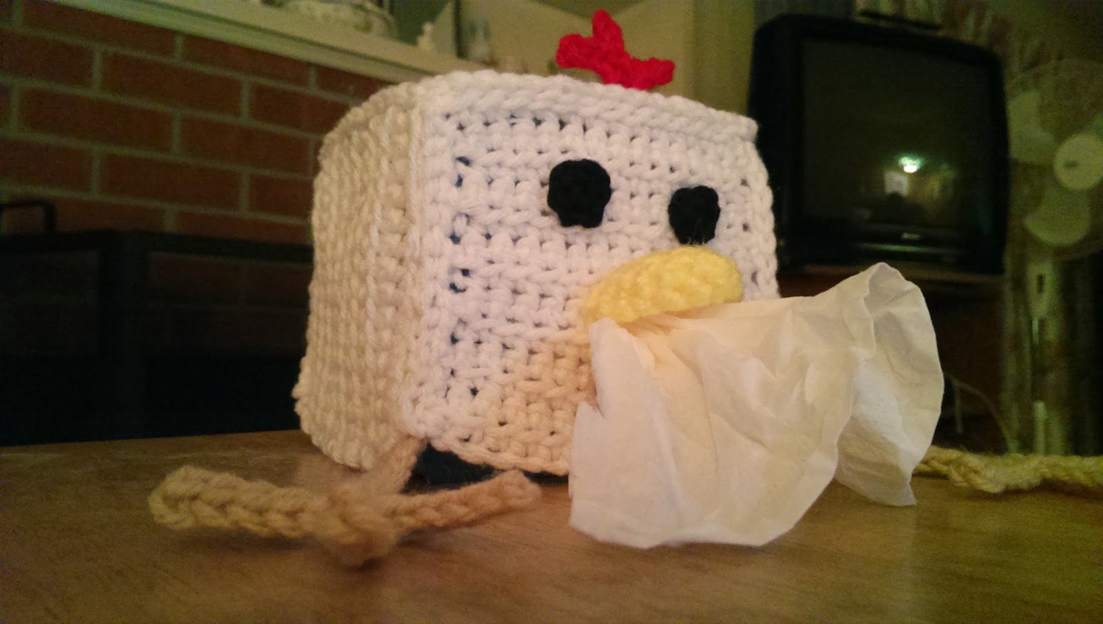 Catty Crochet: Chicken Tissue Box Cover Pattern