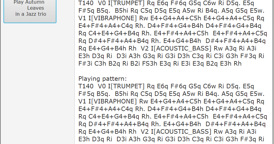 33 JFugue Tutorials: JFugue21. Autumn Leaves in a Jazz trio