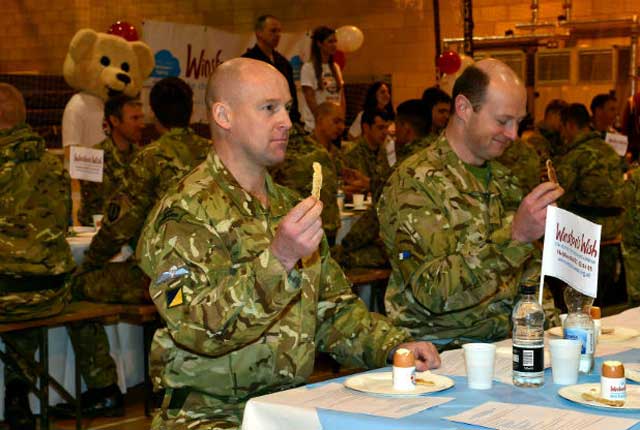 Nothing To Do With Arbroath: Soldiers set new egg and soldier dipping ...