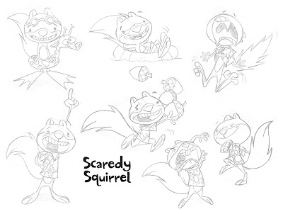 Dave MacDougall: SCAREDY SQUIRREL EARLY DEVELOPMENT