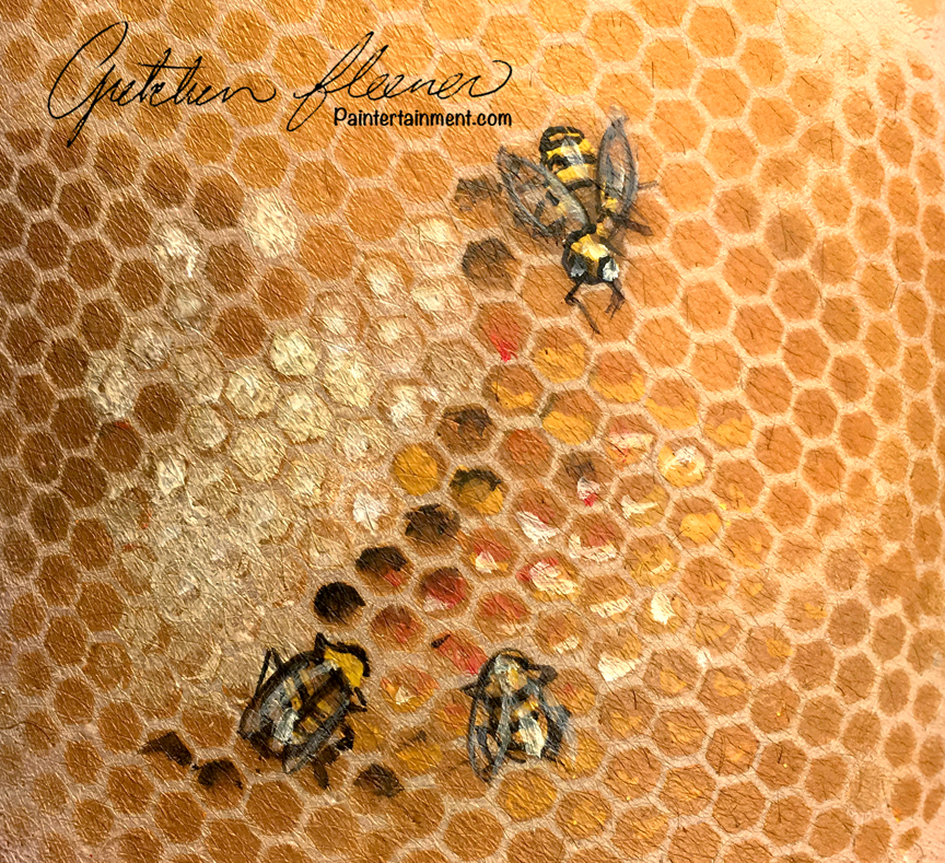 G's Bees: Honeybee face and body painting!