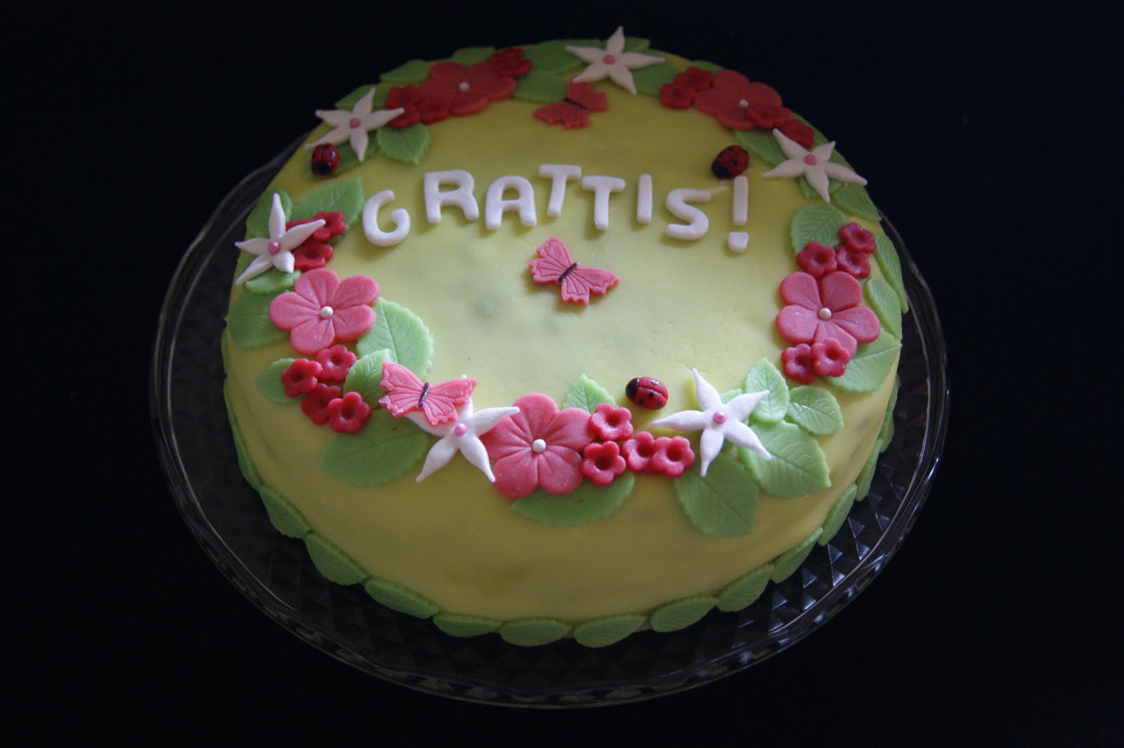 Tårtor och Trädgård: Födelsedagstårta