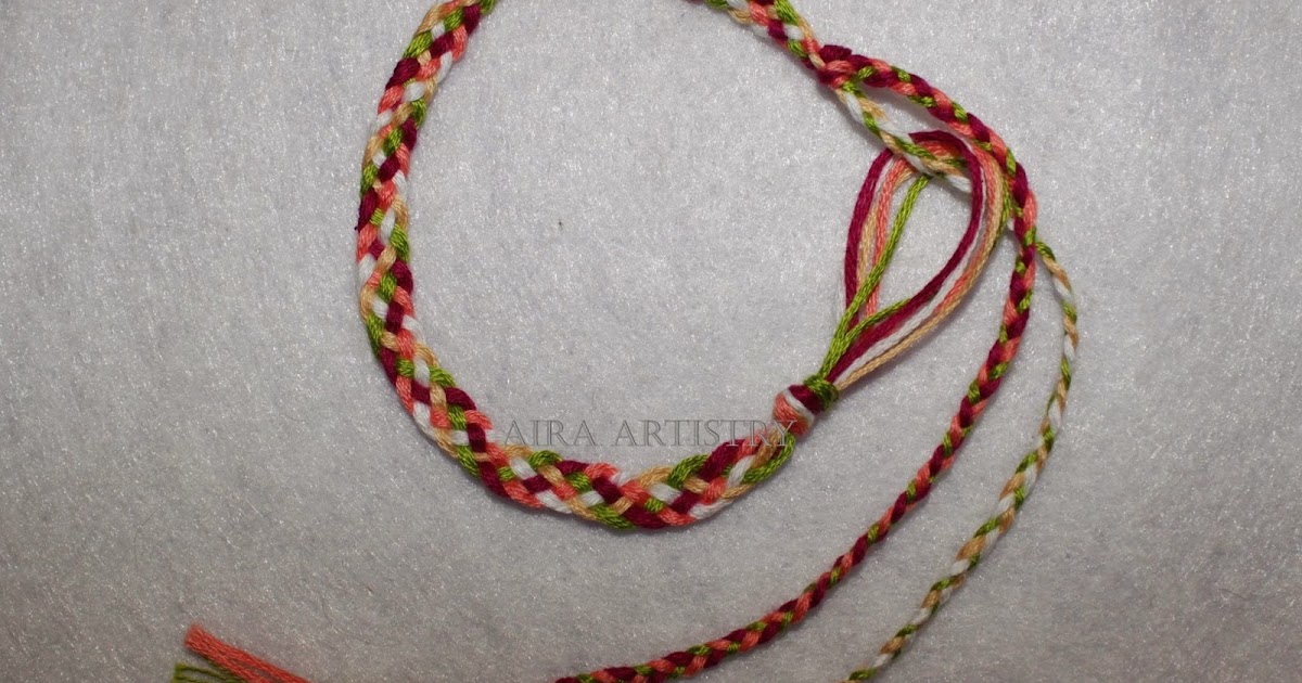 Aira Artistry: March Madness: Five-Strand Braided Bracelet