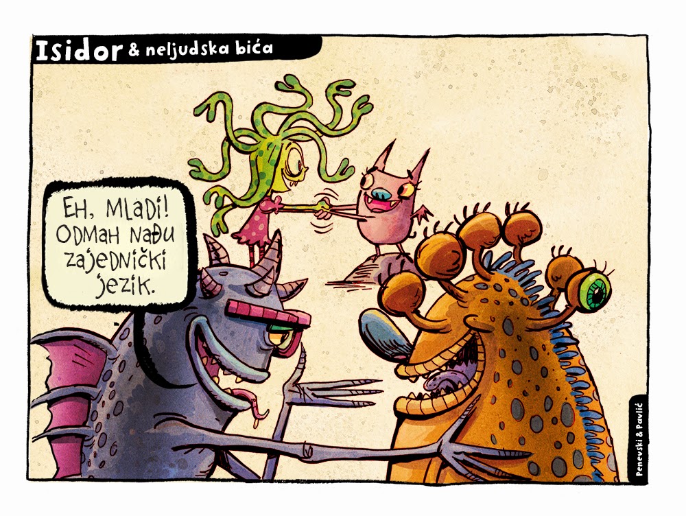 Dusan Pavlic's Illustrations: Isidor i neljudska bića #3