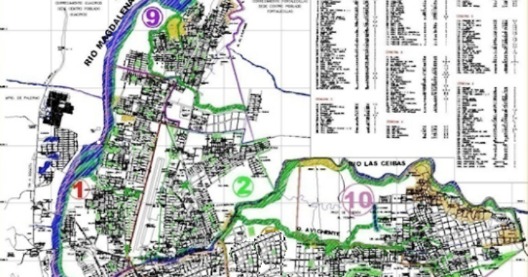 Neiva Huila Colombia: 2013 Mapa actual Neiva Huila