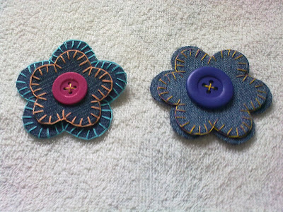 Art Fazer: Broches Jeans