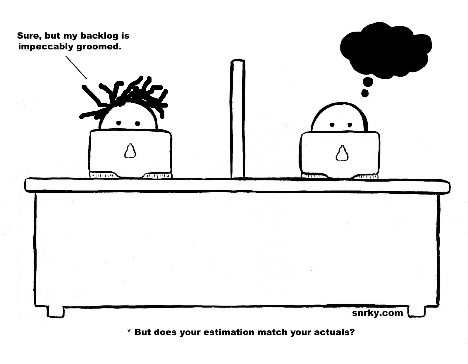 Snrky: But does your estimation match your actuals?