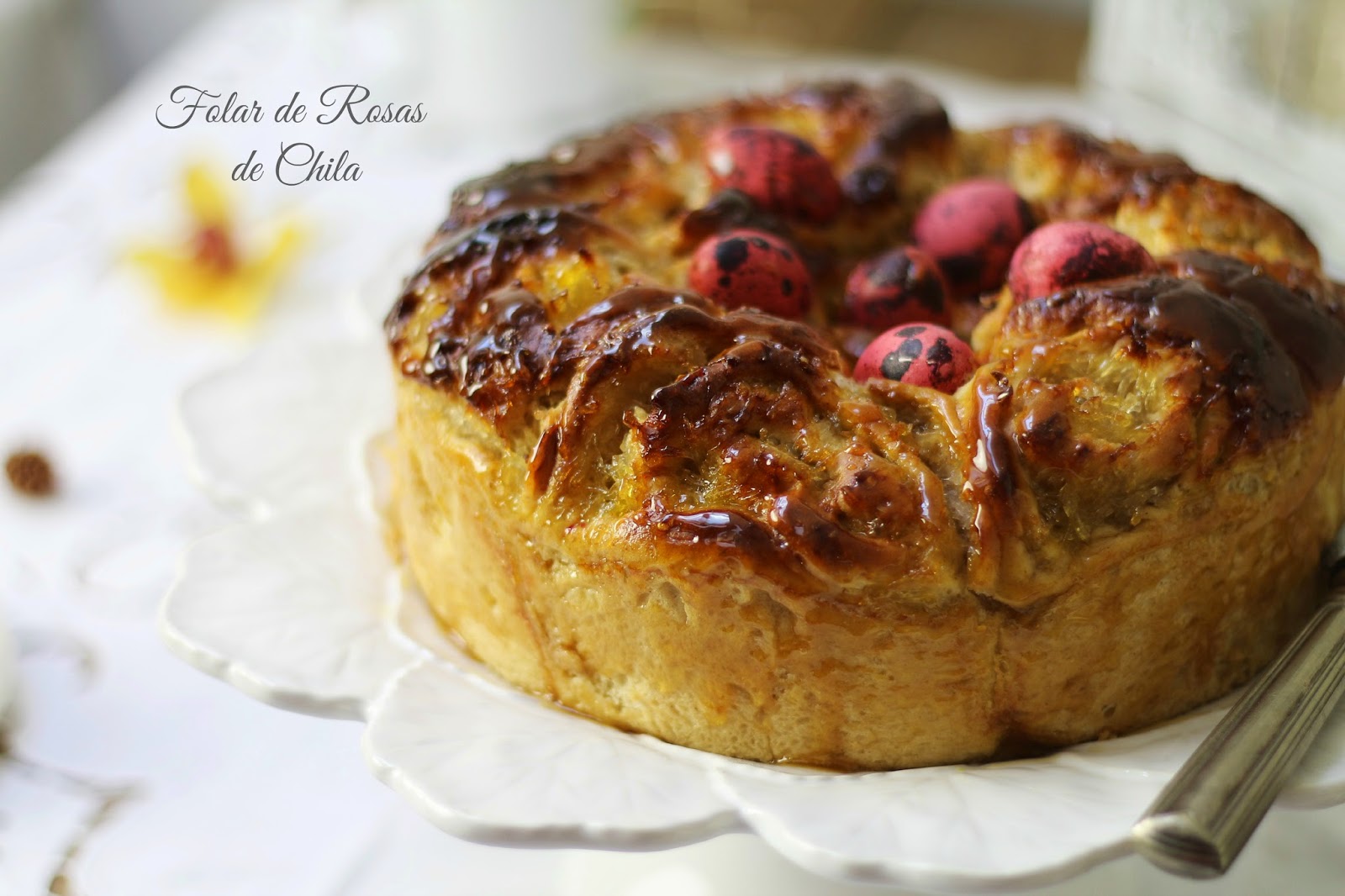 Hoje para jantar ...: Folar de rosas de chila