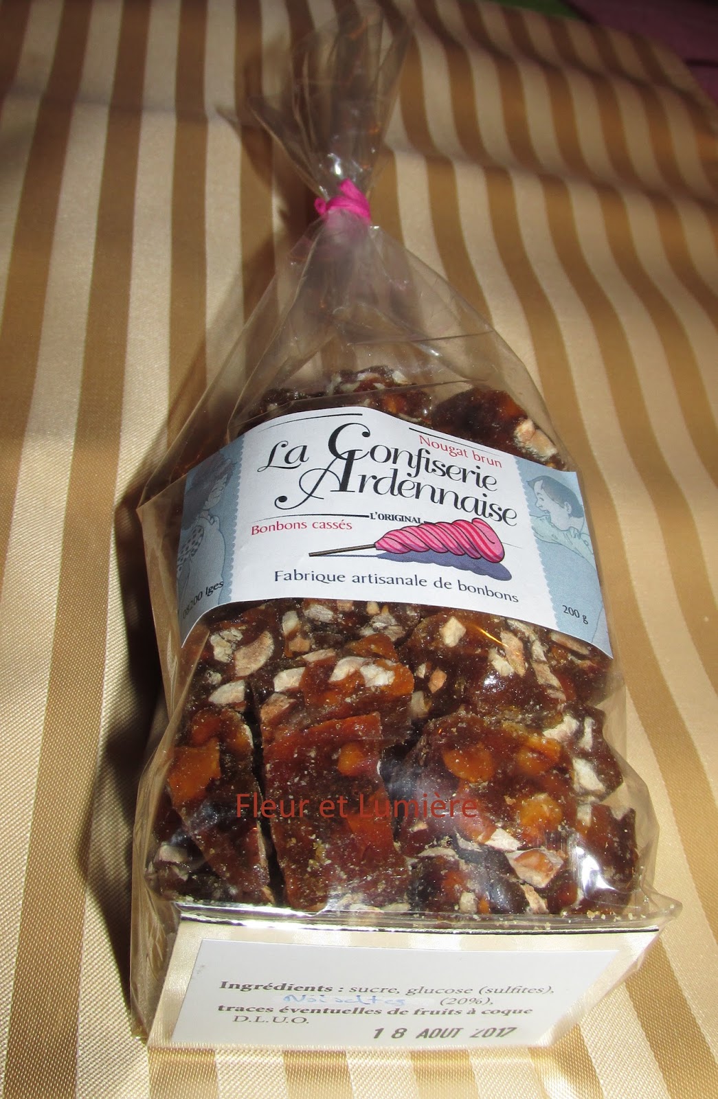 Fleur et Lumière: Nougat brun à la noisette acheté au marché paysan de ...