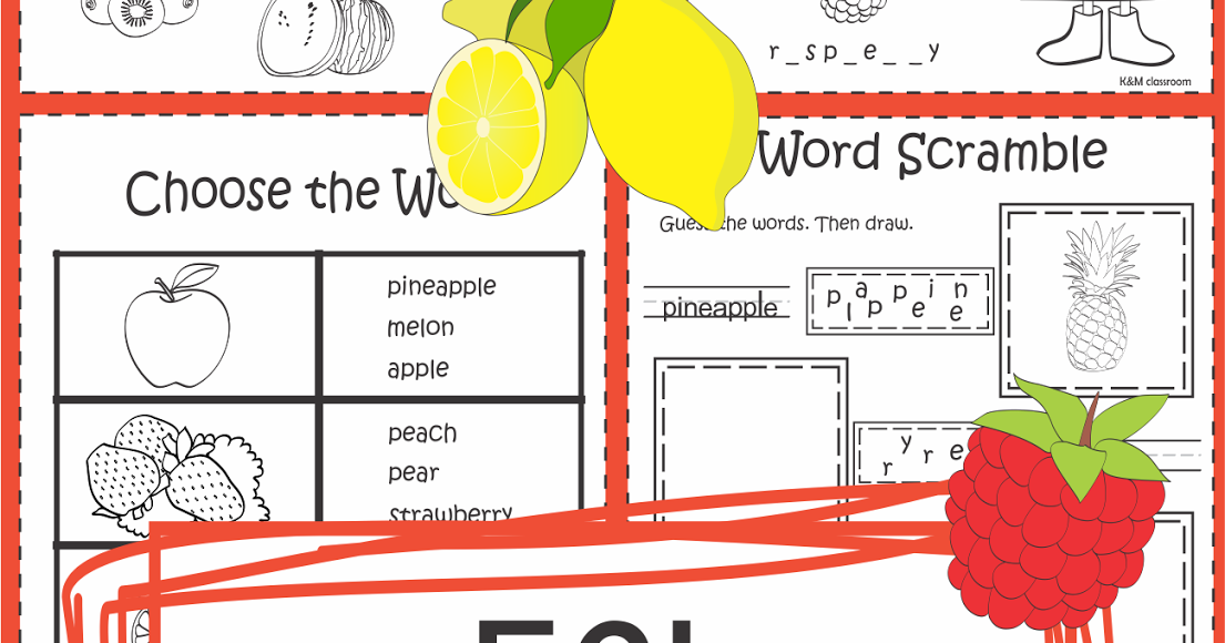 KM Classroom: Esl Fruits Vocabulary Practice