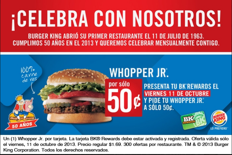 Ahorros Diarios Usando Cupones: Mañana en Burger King Puerto Rico