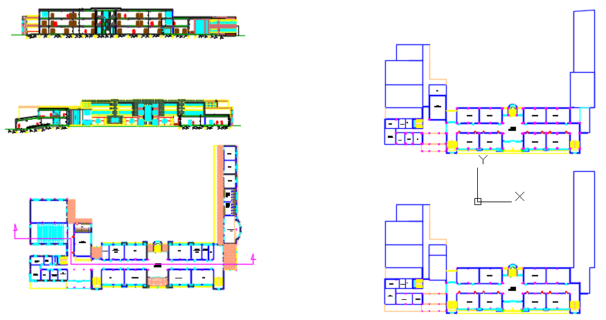 Plans de lycée de 1000 place dwg