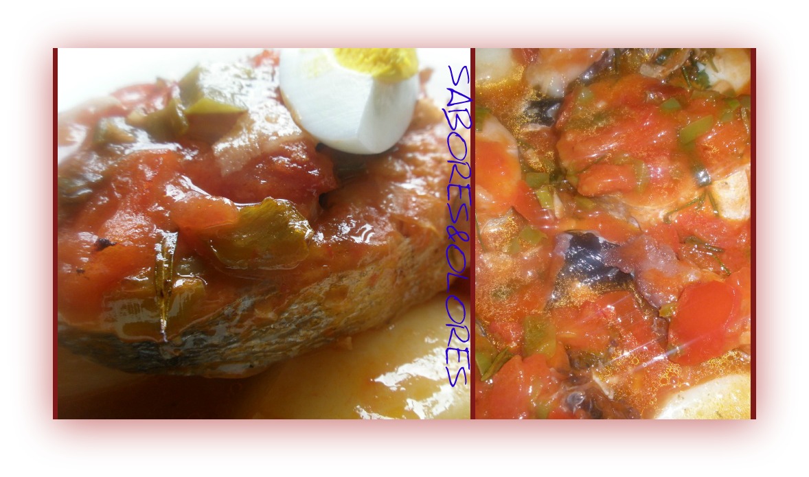 Sabores & Olores: MERLUZA ROSADA EN SALSA MARINERA