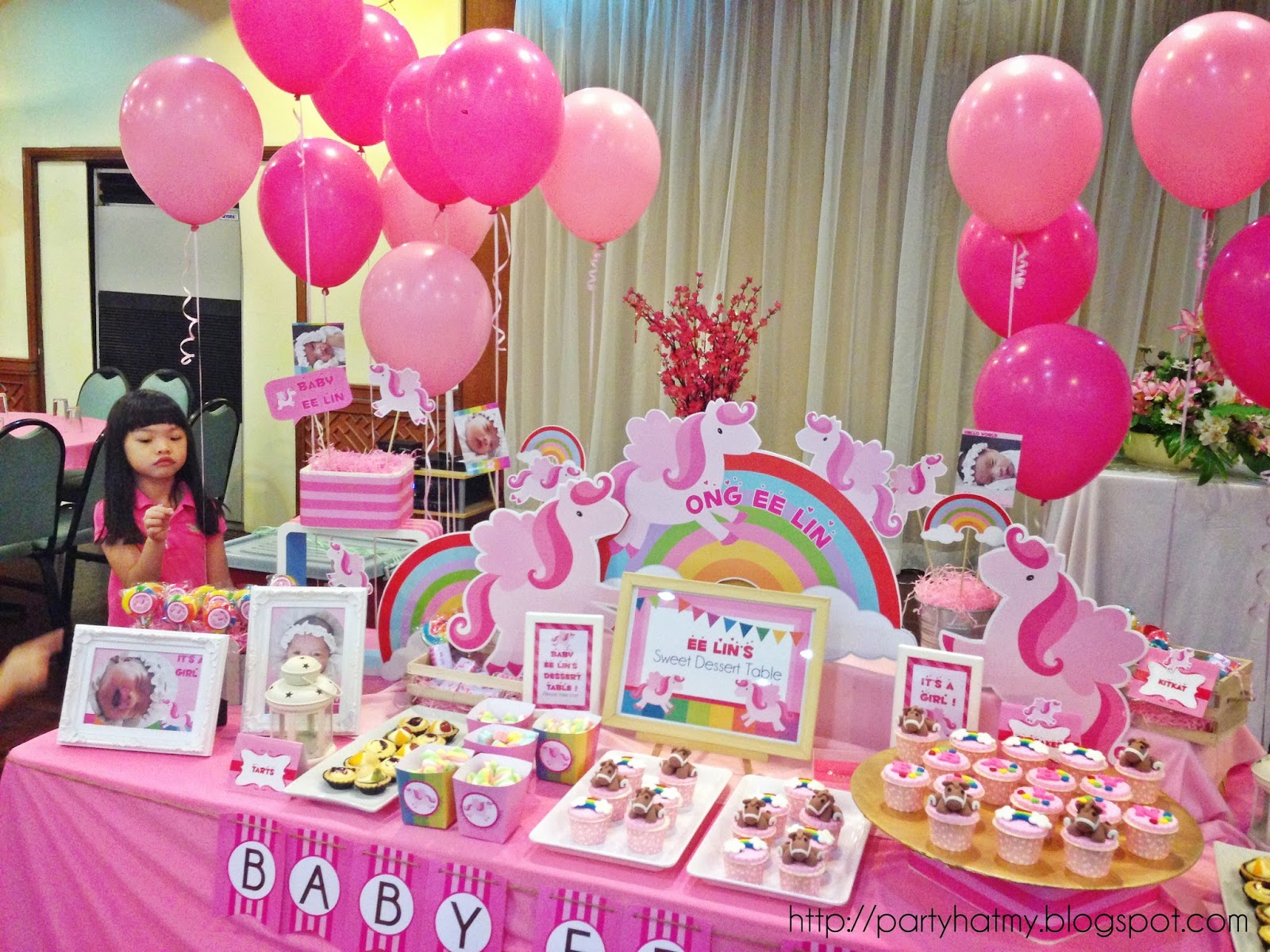 Party Hat: Baby Full Moon Party for Baby Ee Lin