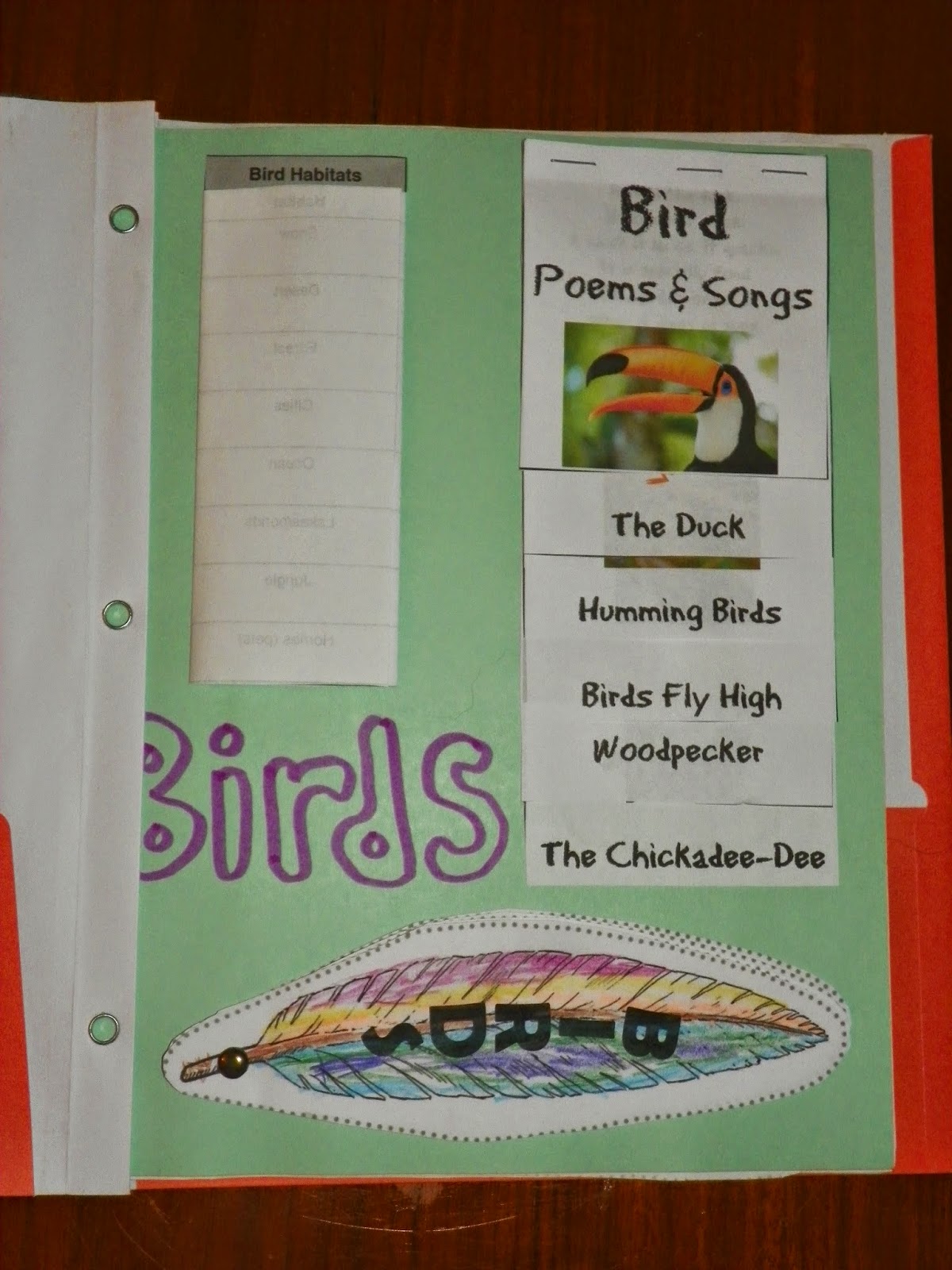 The Little Sewing Shop: Bird Lapbook and Unit Study (August-Sept 2014)
