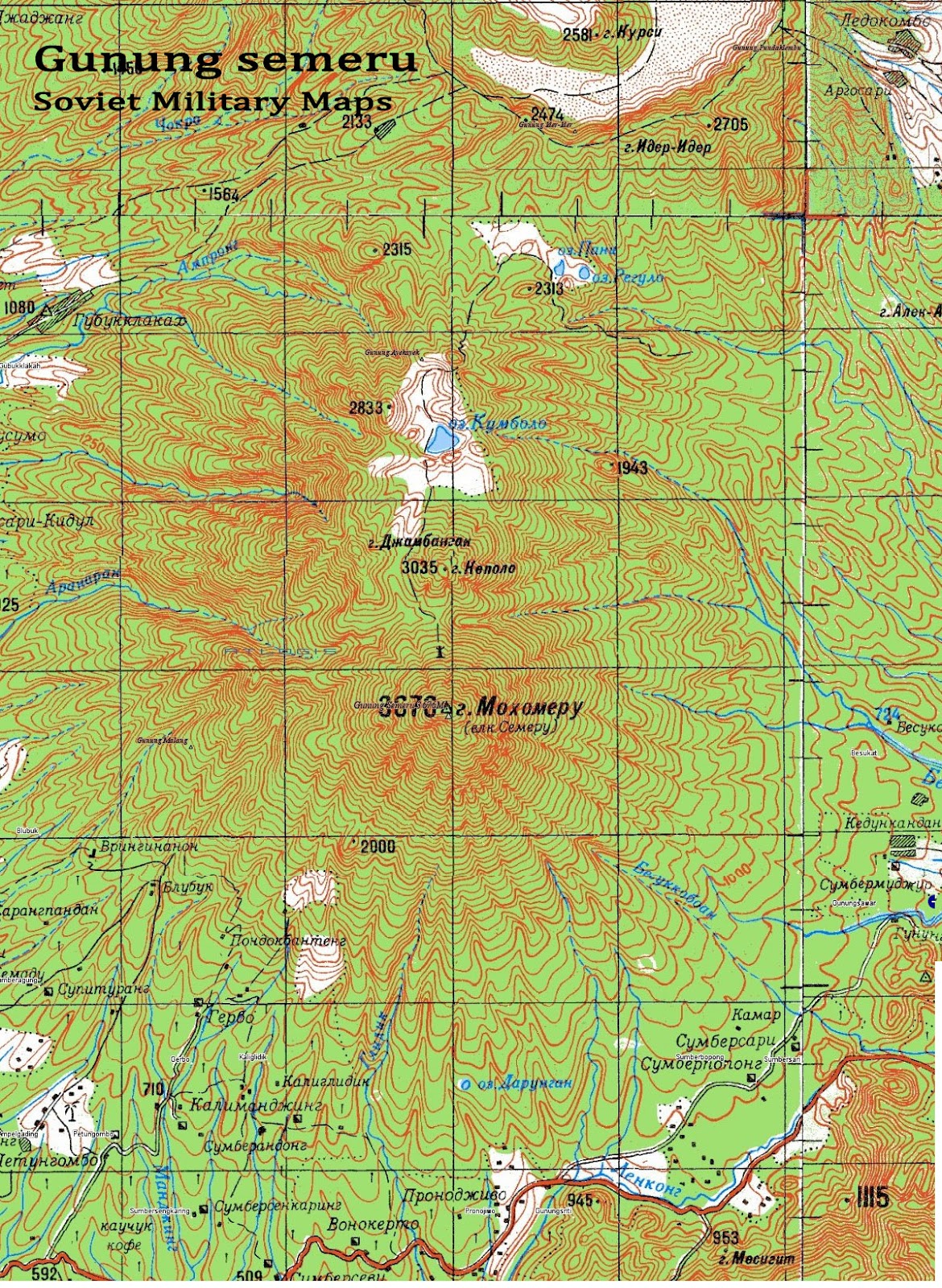 Serunai: Peta Gunung Semeru