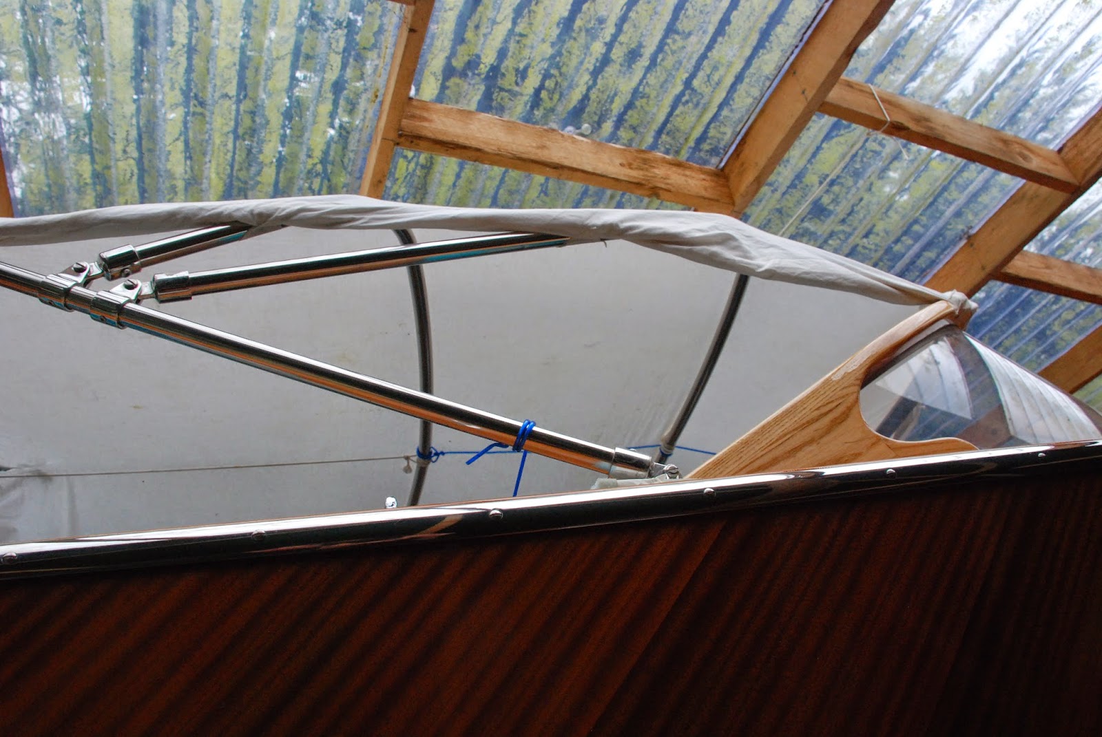 my wooden speed boat build: Canopy Frame