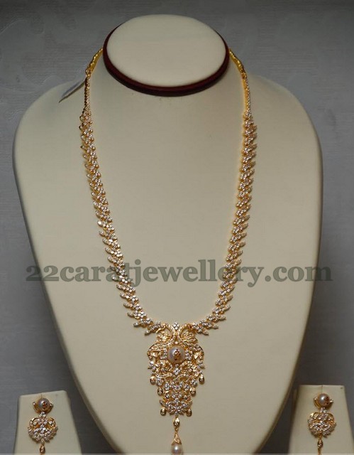 Dazzling Diamond Long Chain - Jewellery Designs