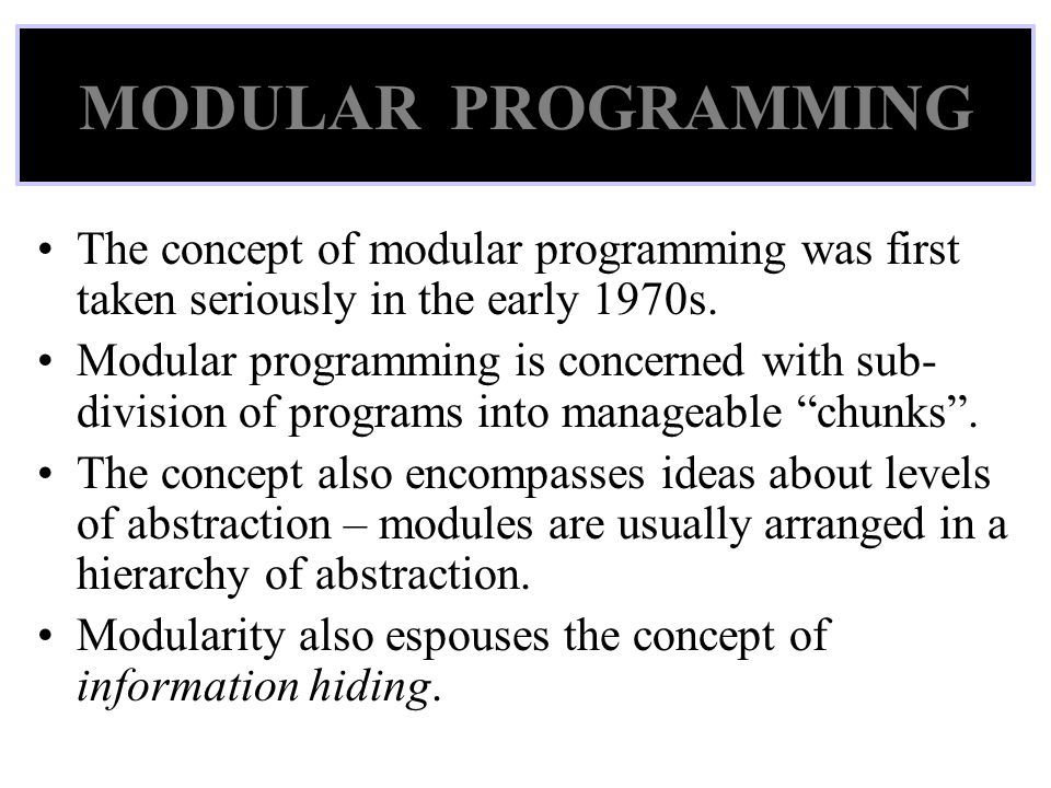 Modular Design of a Programs - csprogramiz