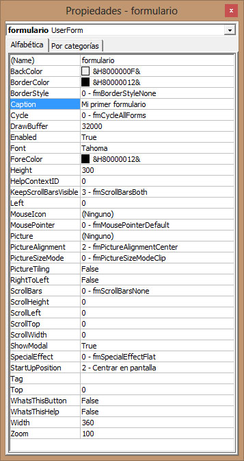 MACROS EN EXCEL : Mi primer formulario